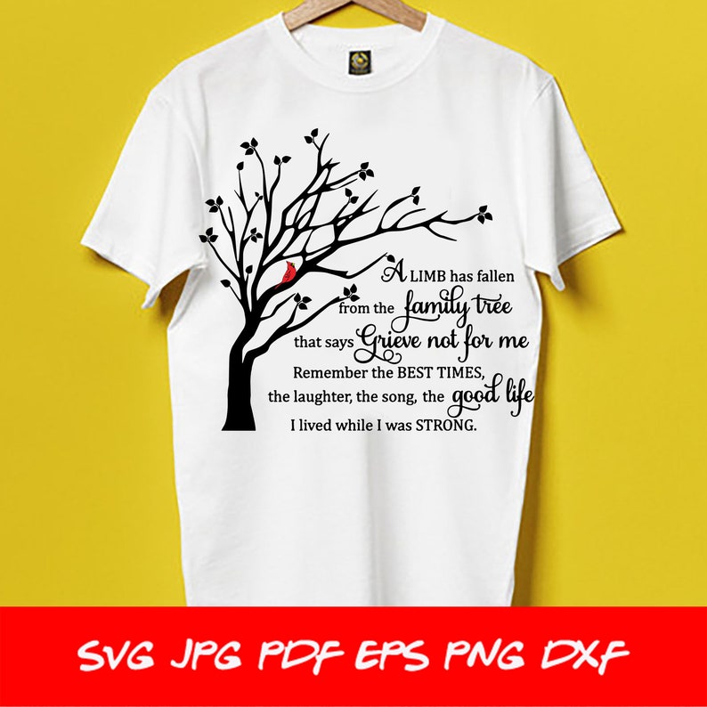 A Limb Has Fallen Svg, Funeral Svg, Memorial Svg, Remembrance Svg for ...