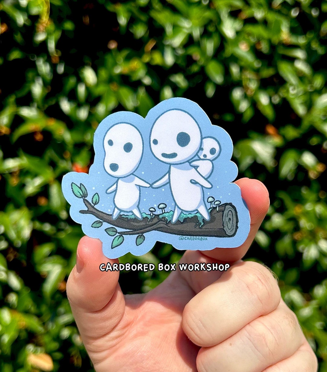 Princess Mononoke Kodama Sticker - Water Resistant, UV Resistant ...