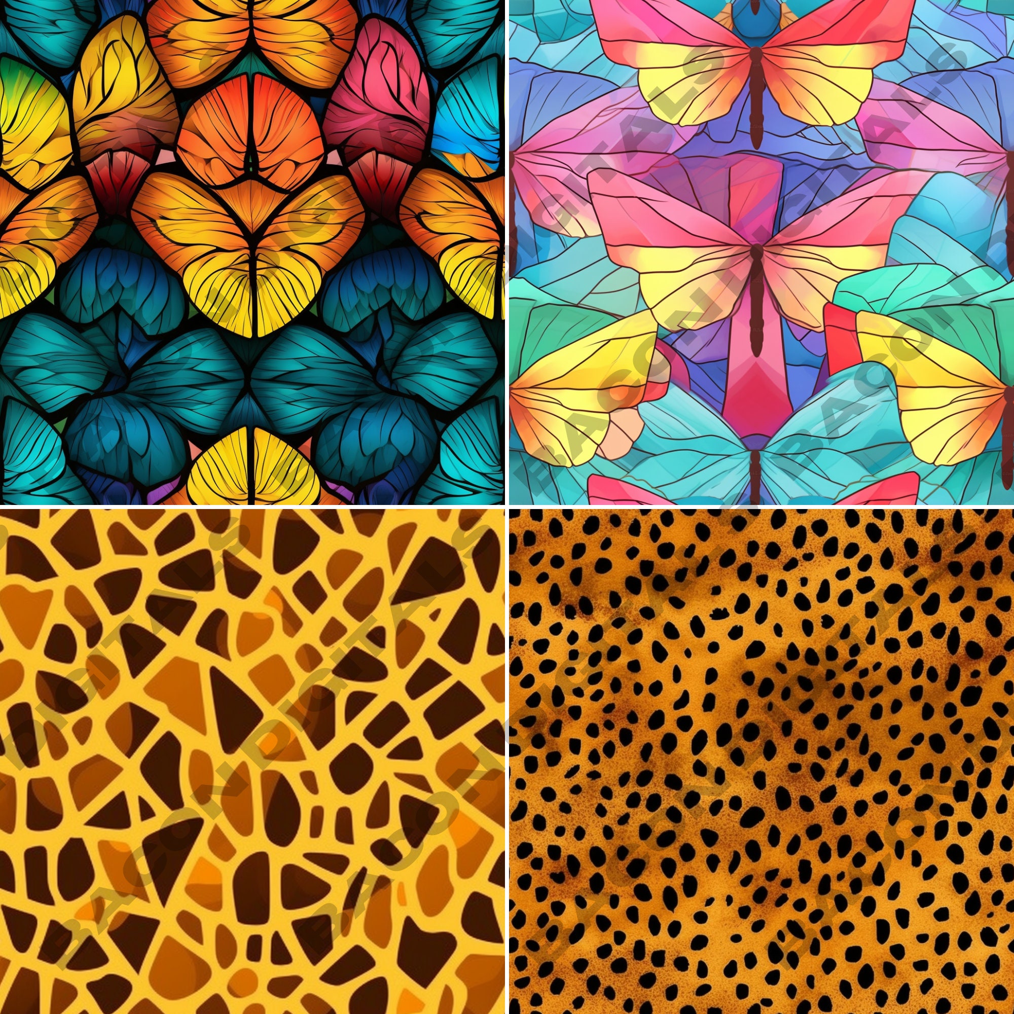 Seamless Animal Prints Digital Download Commercial Use - Etsy