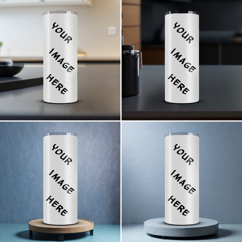 Photopea Animated Tumbler Mockup Single PSD Smart Object Multiple ...