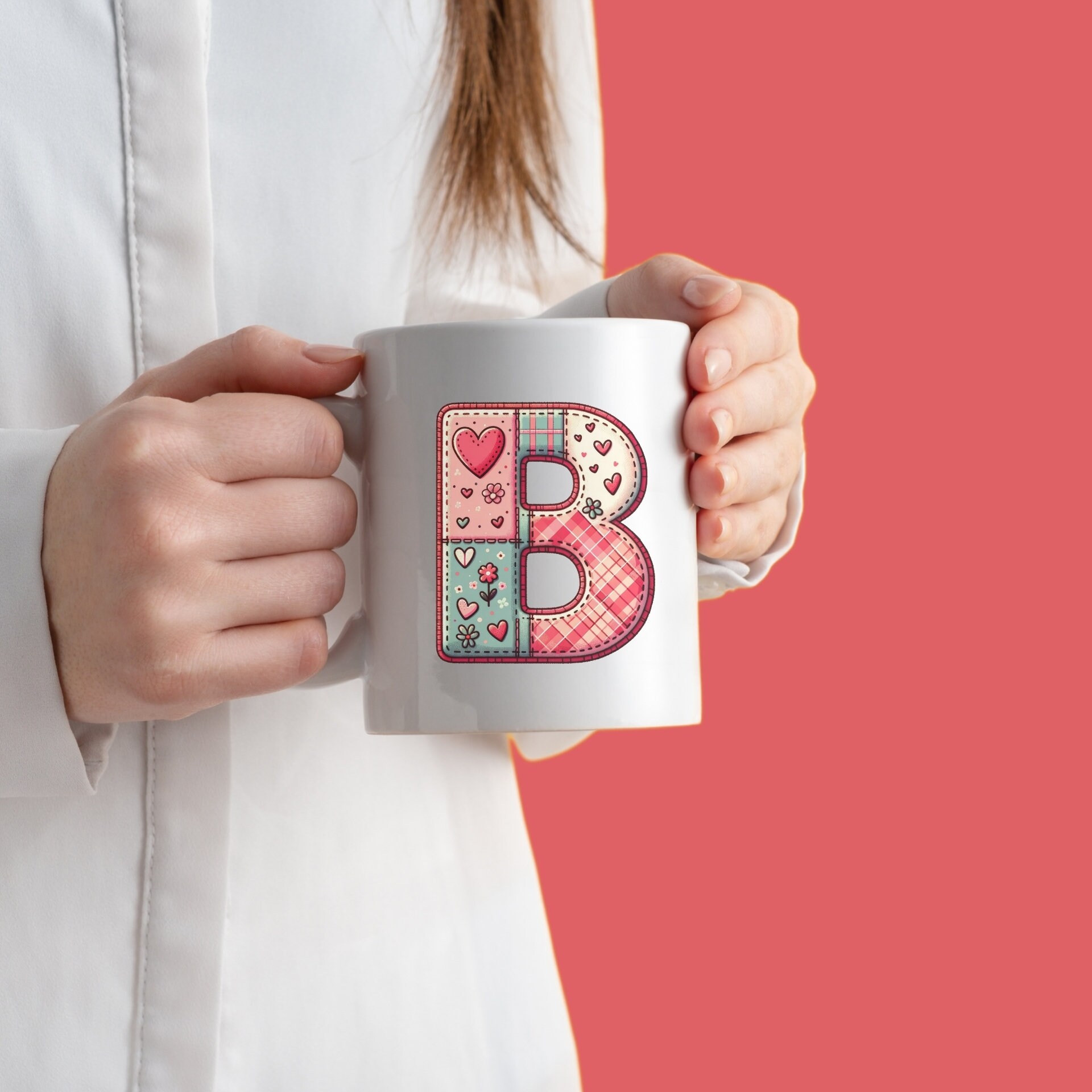 Love Letters Valentine's Day Alphabet, Pink Plaid Valentine Alphabet ...