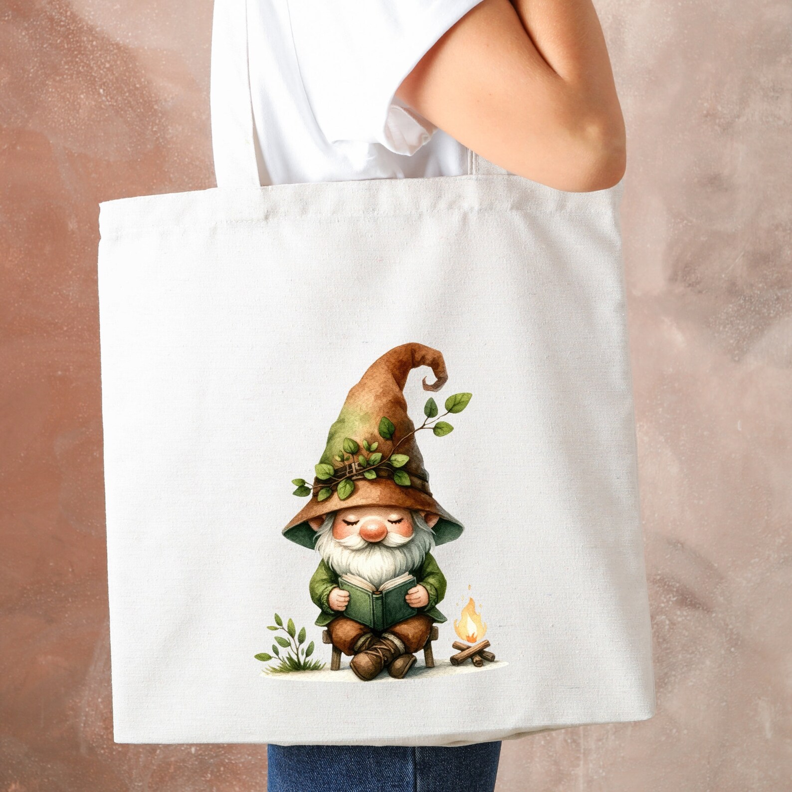 Watercolor Forest Gnomes Clipart, Gnome PNG, Gnome in Forest, Nature ...