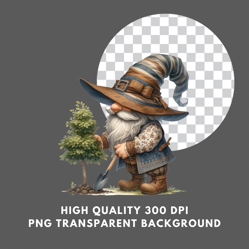 Watercolor Farm Gnome PNG, Farm Clipart, Farmers Market Clipart ...