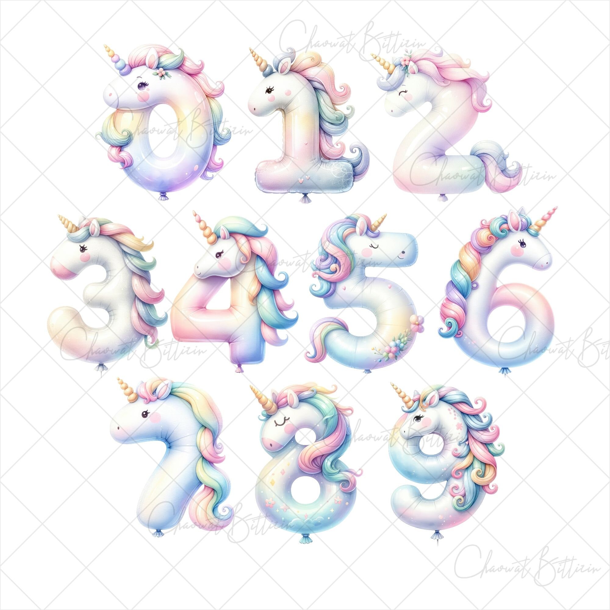 Unicorn Alphabet, Unicorn Letter, Unicorn PNG, Unicorn Nursery, Nursery ...