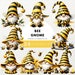 Watercolor Bee Gnome Clipart Png, Honey Bee Gnomes PNG, Watercolor ...
