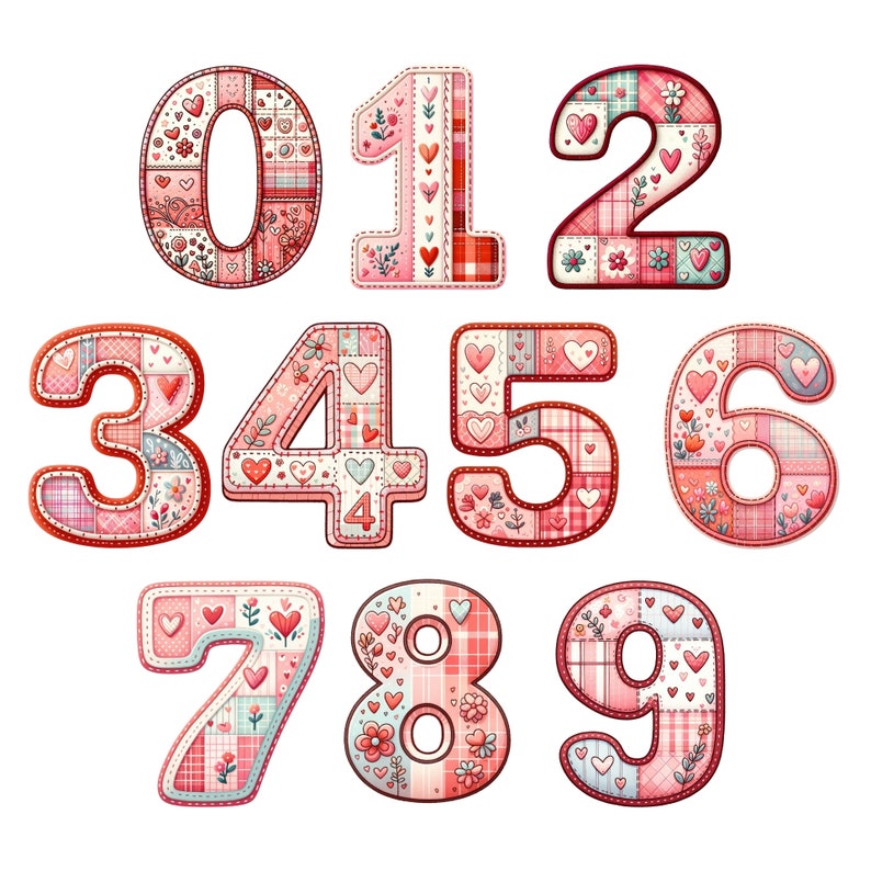 Love Letters Valentine's Day Alphabet, Pink Plaid Valentine Alphabet ...