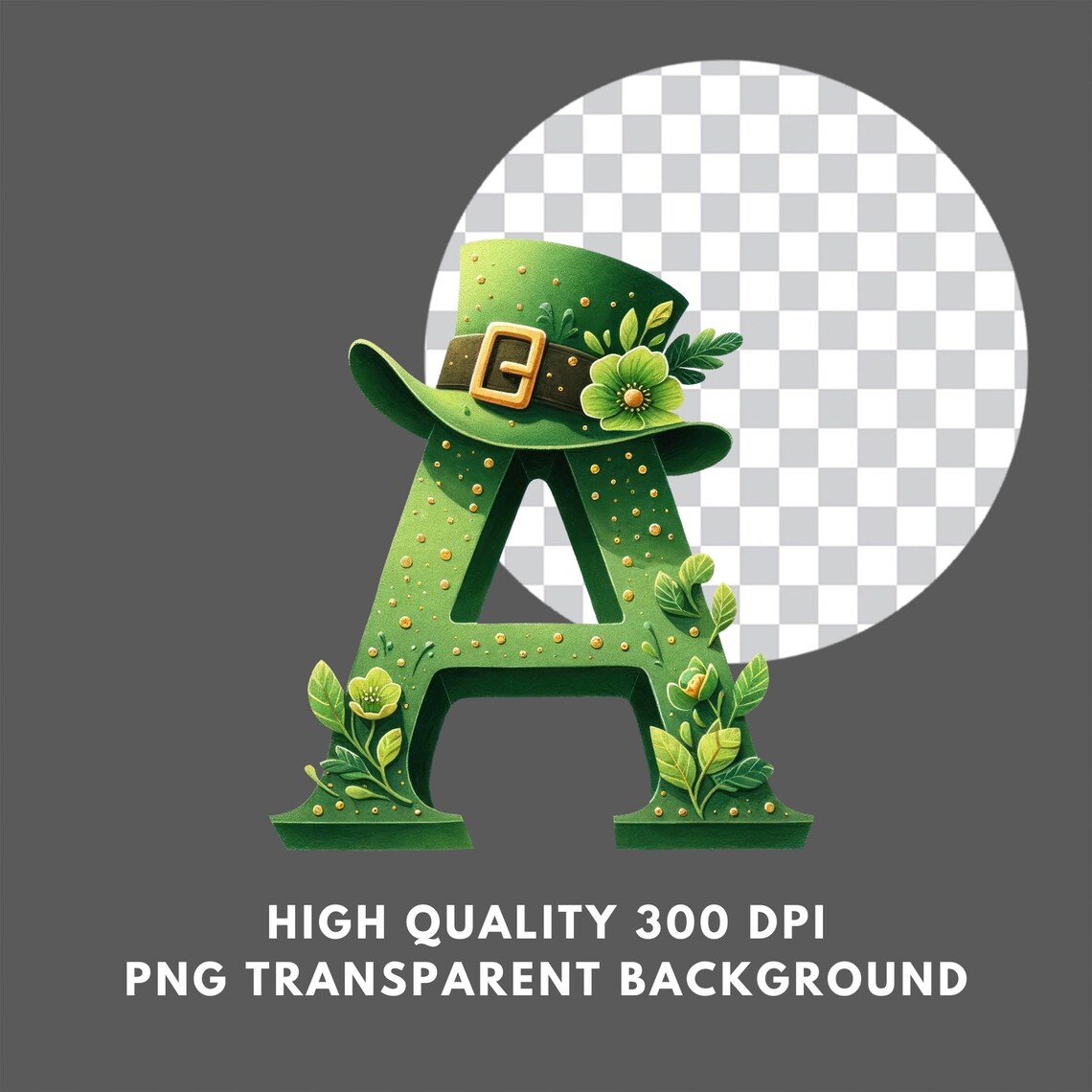 St. Patrick Alphabet Clipart, Alphabet PNG, Letters Clipart, Nursery ...