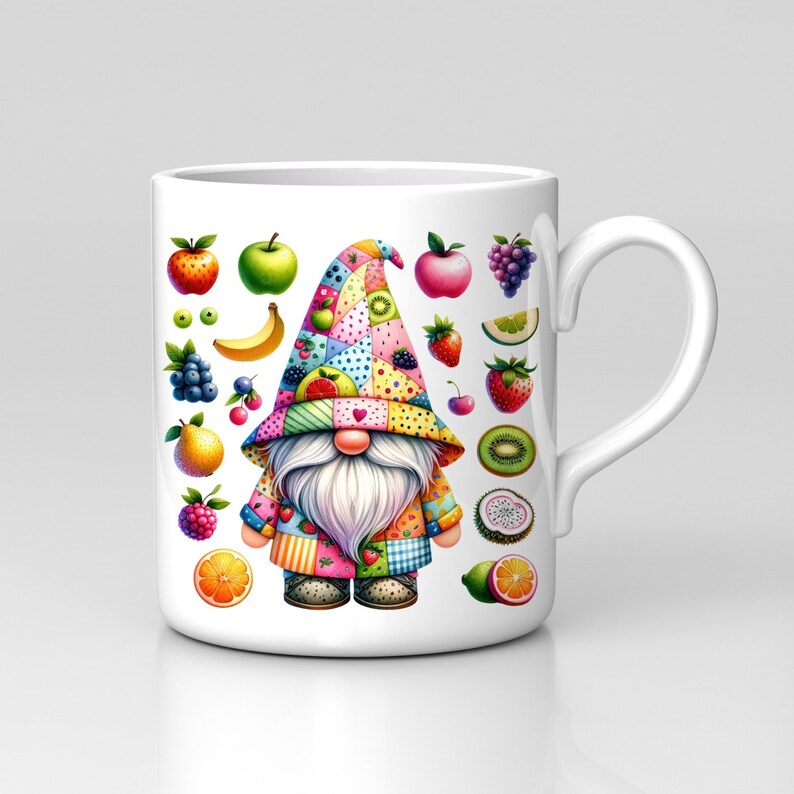 Watercolor Fruit Gnomes Clipart Collection, Colorful Fruits Gnome ...