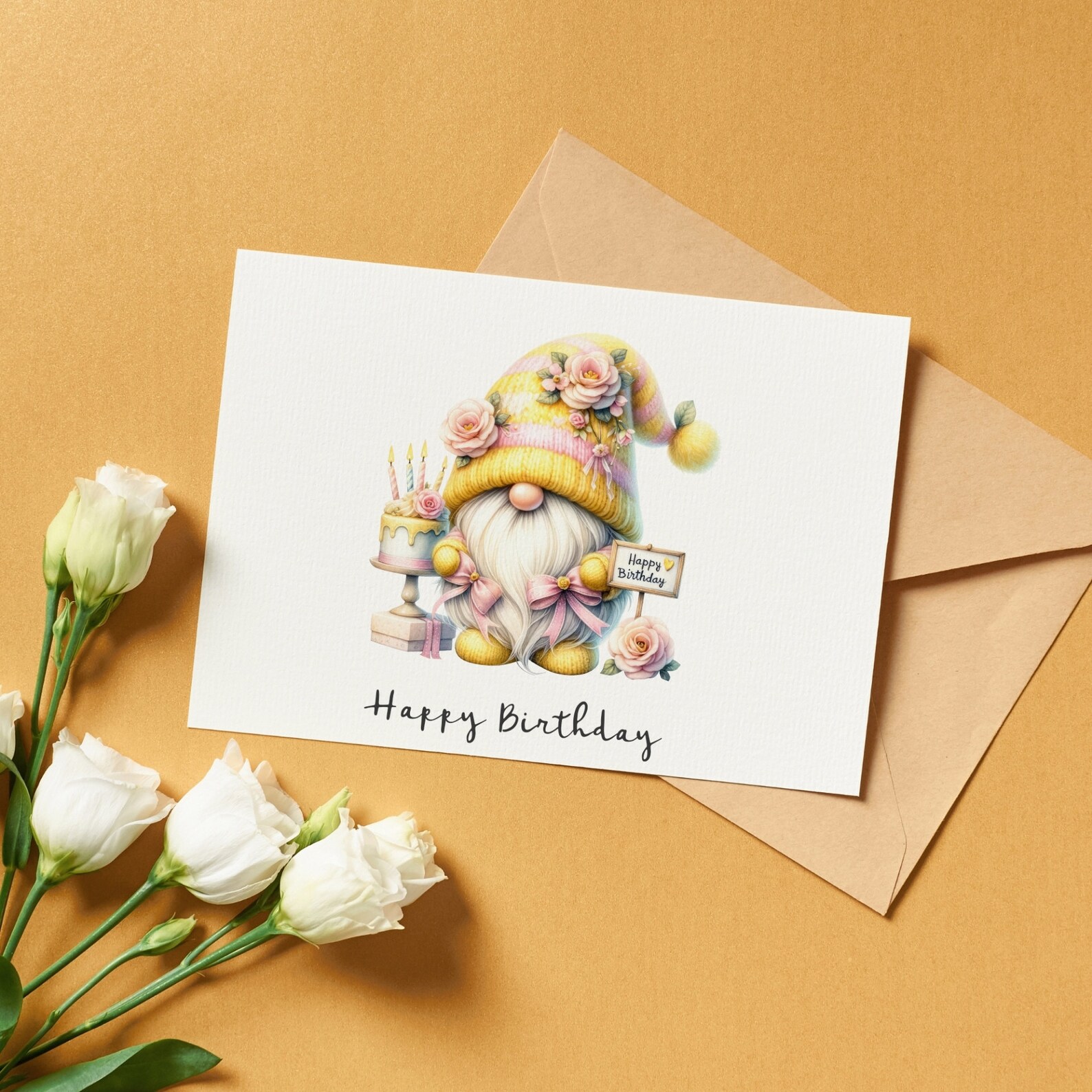 Watercolor Birthday Gnomes Clipart Bundle, Birthday Gnomes PNG, Happy ...