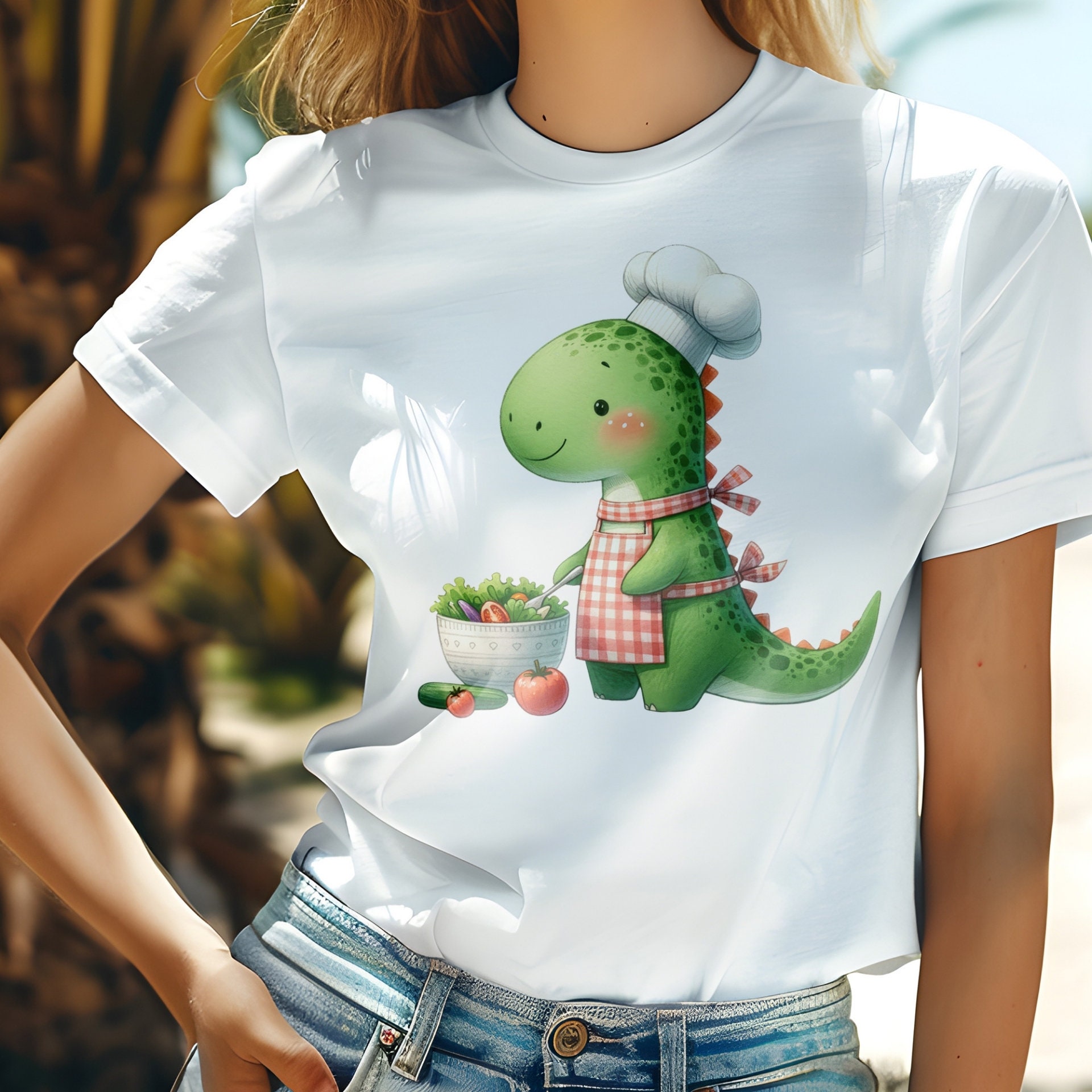 Watercolor Chef Dinosaur Clipar, Dinosaur PNG, Chef Clipart, Dinosaur ...