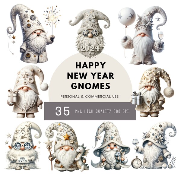 New Year Gnomes - Etsy
