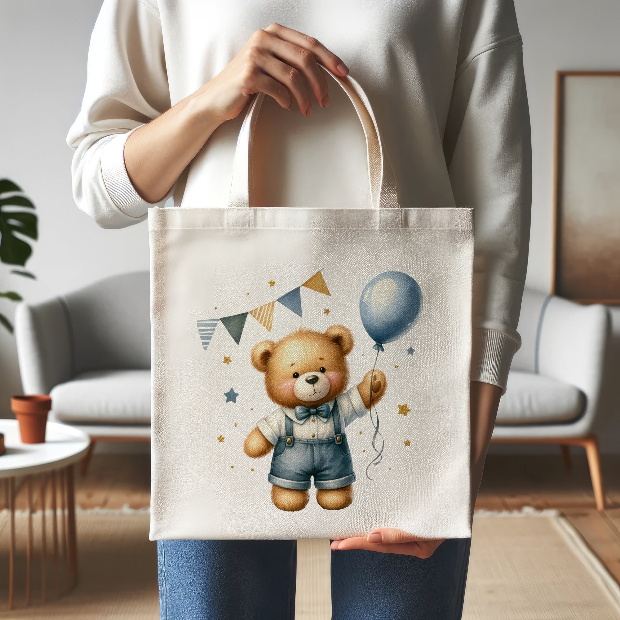 Teddy Bear Celebrates Happy New Year Clipart, Watercolor New Year's Eve ...