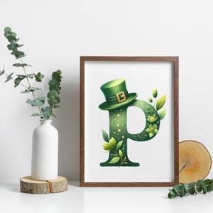 St. Patrick Alphabet Clipart, Alphabet PNG, Letters Clipart, Nursery ...