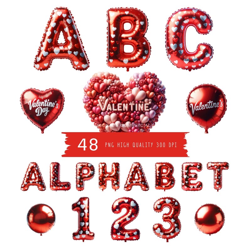 Alphabet Balloons - Etsy