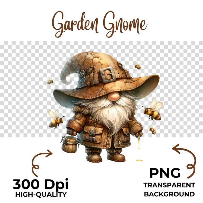 Watercolor Garden Gnome Clipart, Cute Gnome Clipart, Garden Gnomes ...