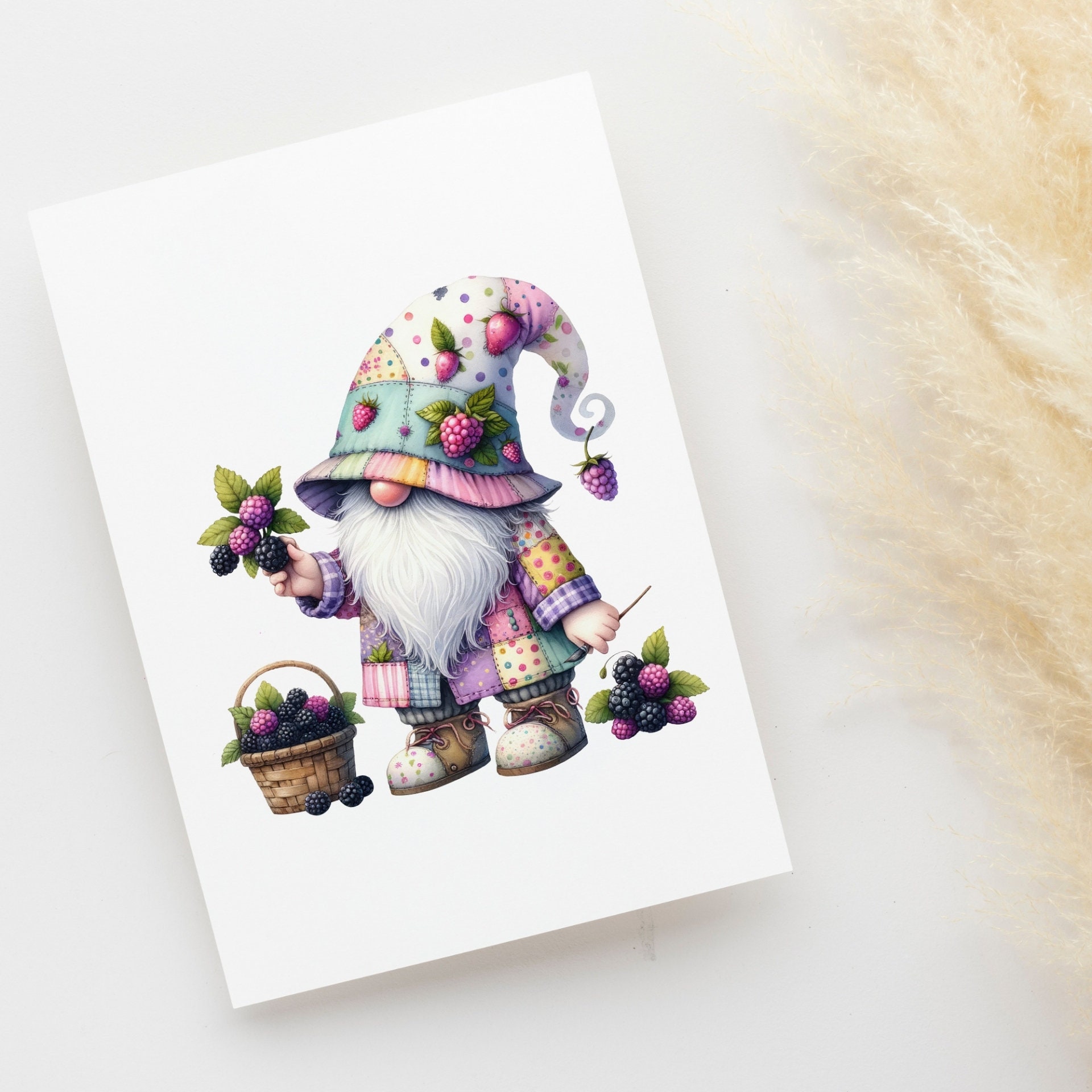 Watercolor Fruit Gnomes Clipart Collection, Colorful Fruits Gnome ...