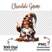 Watercolor Chocolate Gnome Clipart, Chocolate Gnome PNG, Cute Gnome ...