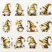 Watercolor Bee Gnome Clipart Png, Honey Bee Gnomes PNG, Watercolor ...