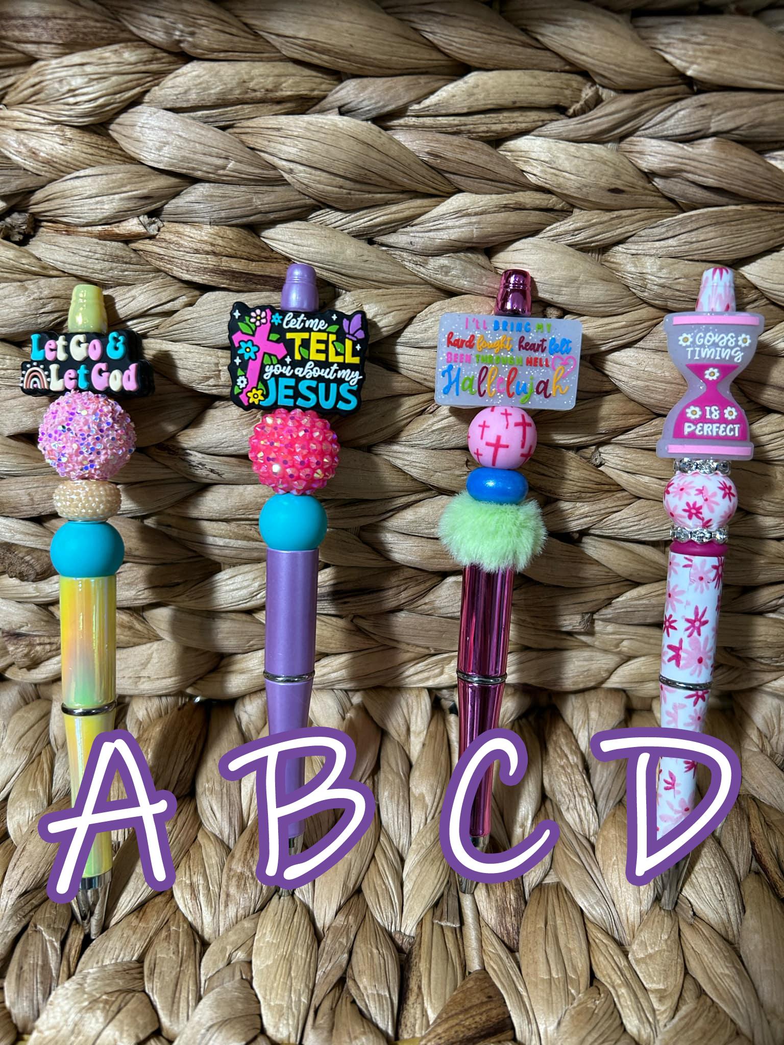 Hand Beaded Pen (new Faith Pens) You Choose One - Etsy