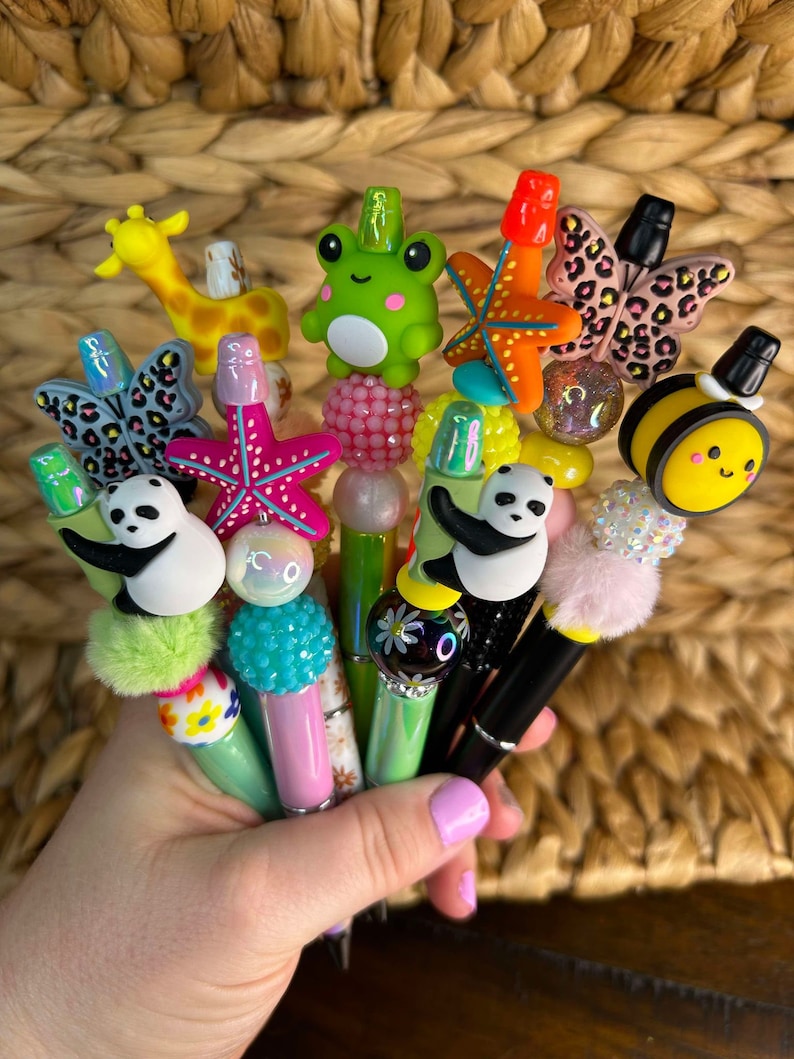 Hand Beaded Pen (animal Pens) You Choose One - Etsy