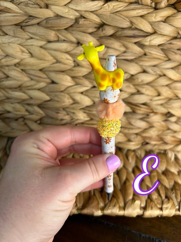 Hand Beaded Pen (animal Pens) You Choose One - Etsy