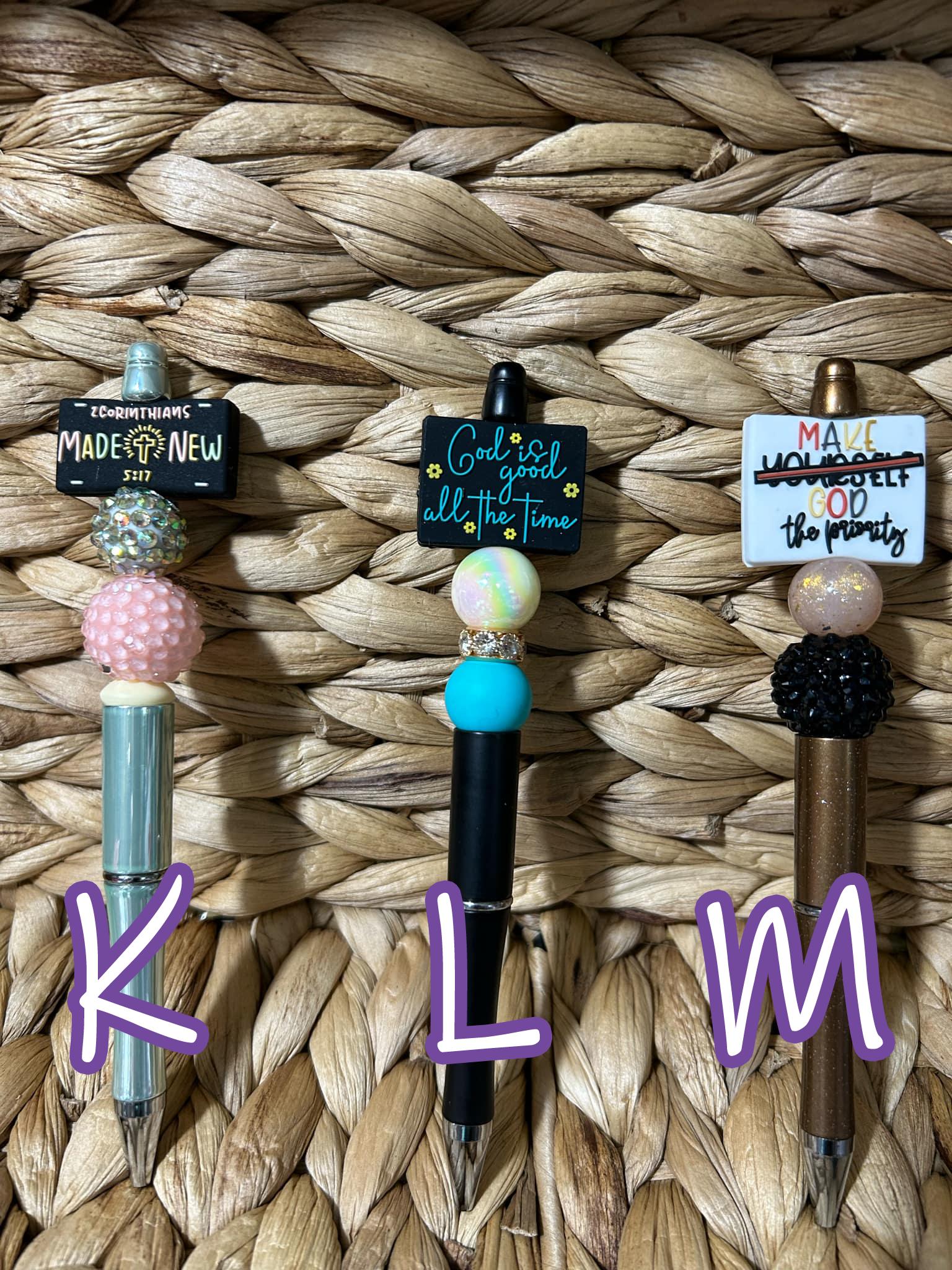 Hand Beaded Pen (new Faith Pens) You Choose One - Etsy