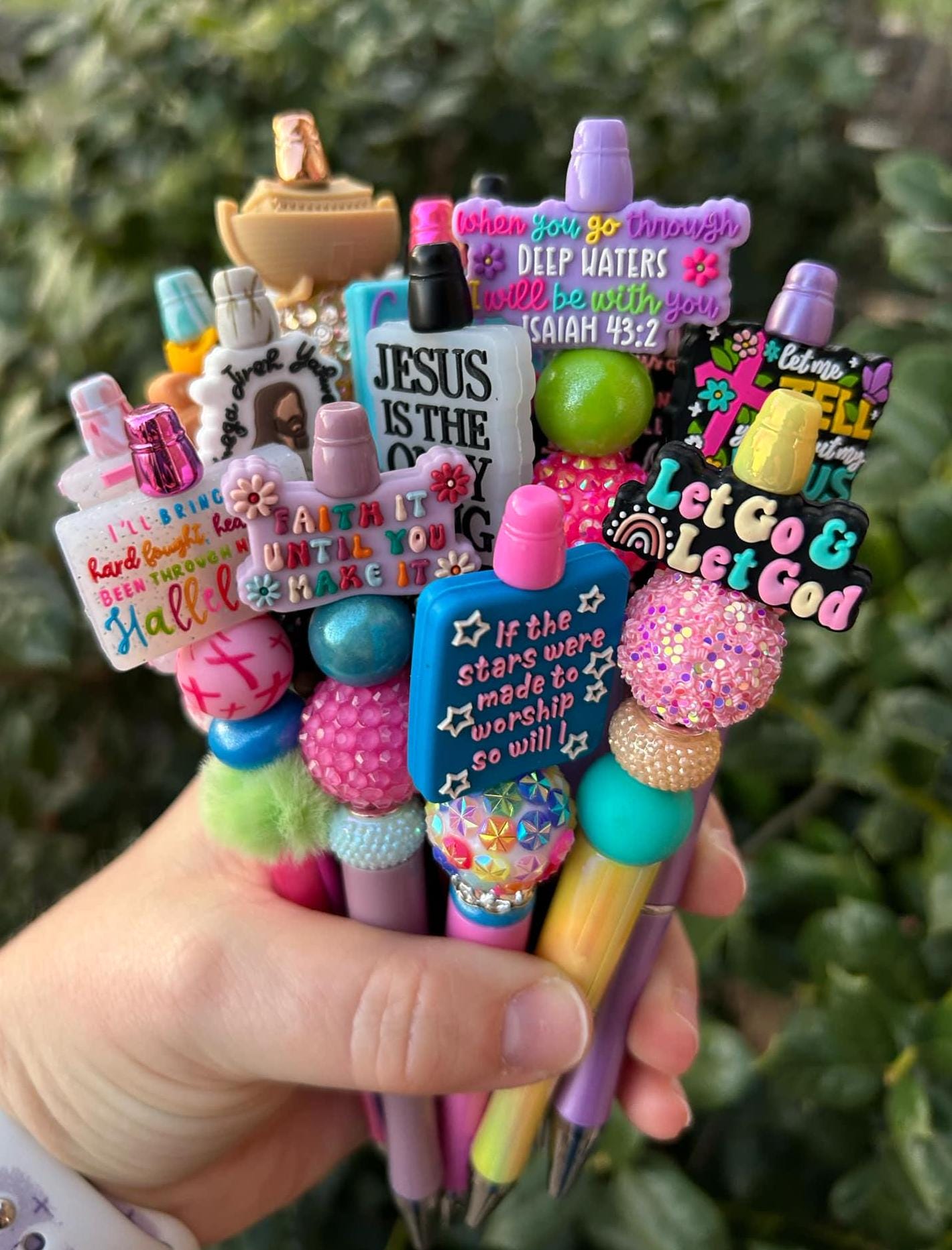 Hand Beaded Pen (new Faith Pens) You Choose One - Etsy