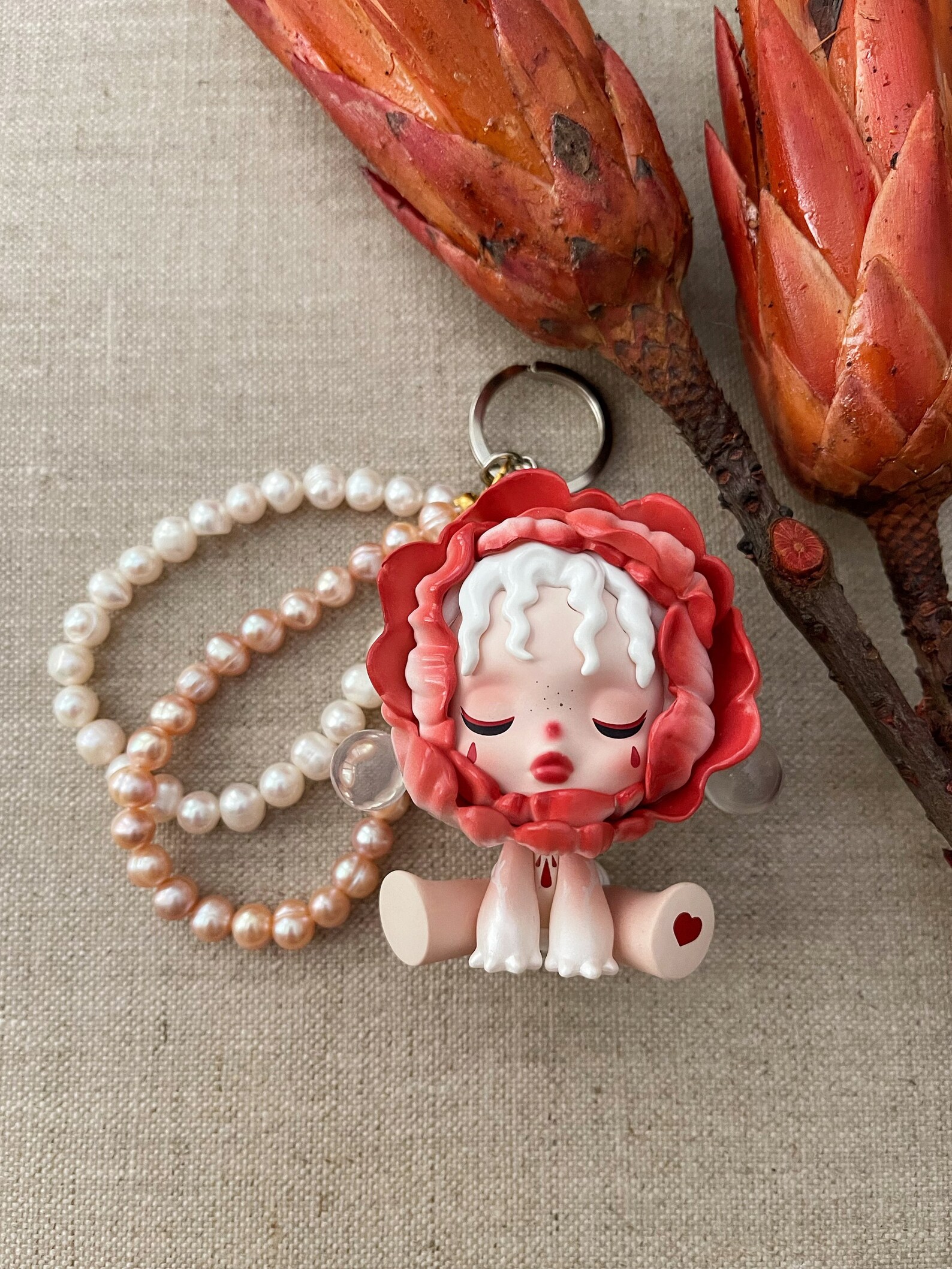Handmade Skullpanda Keychain - Etsy