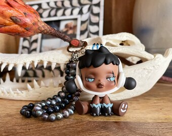 Handmade Skullpanda Keychain - Etsy