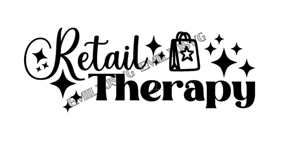 Retail Therapy SVG - Etsy