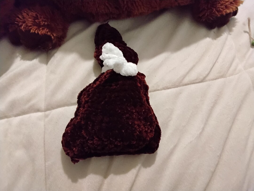 Fuzzy Chocolate Bunny - Etsy