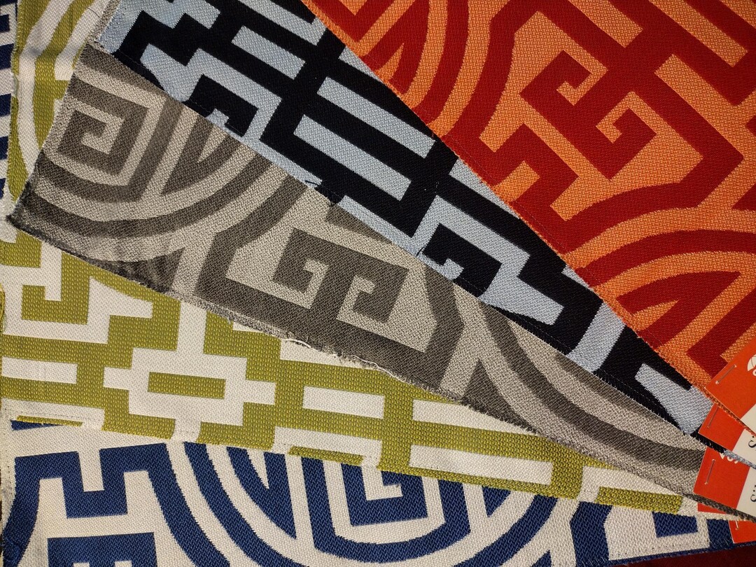 Sunbrella - Silverstate Fabric - Aristo - Azure, Citronelle, Fossil ...
