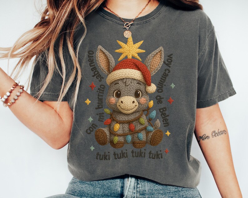 Mi Burrito Sabanero Mexican PNG, Crochet Faux Yarn Png Feliz Navidad ...
