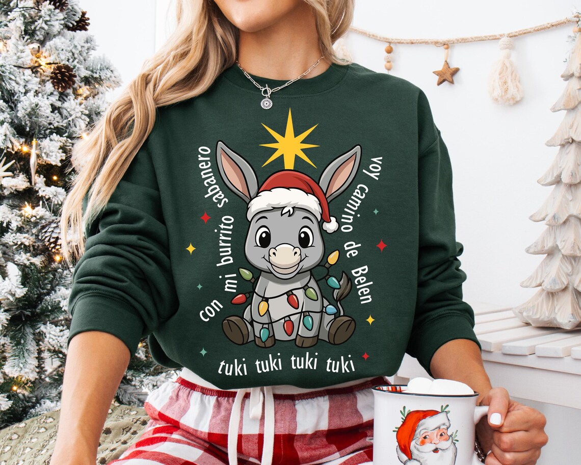 Mi Burrito Sabanero Mexican PNG, Feliz Navidad Digital Download, Tuki ...