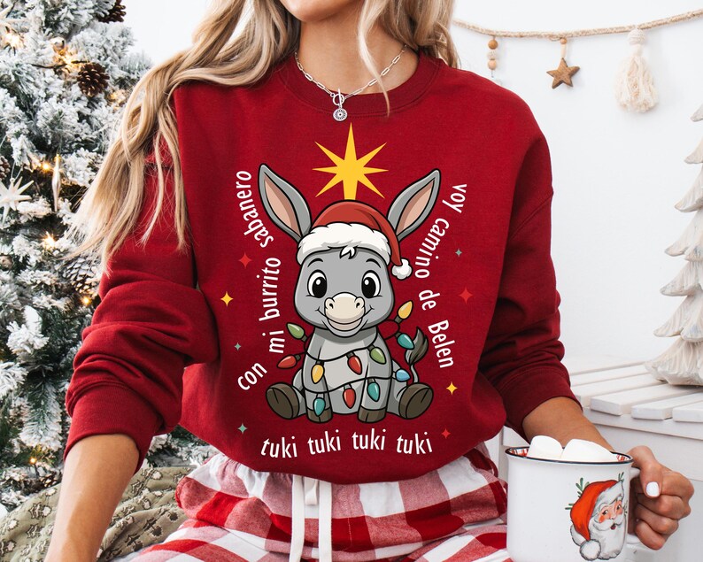 Mi Burrito Sabanero Mexican PNG, Feliz Navidad Digital Download, Tuki ...