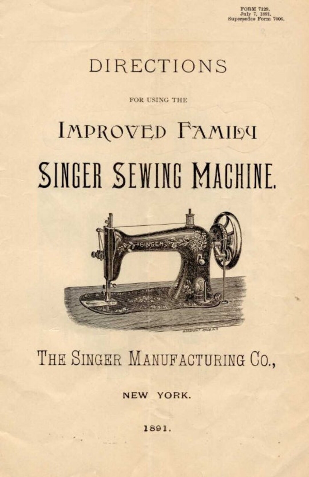 Singer Family Sewing Machine Service & User Manuals PDF Download ...