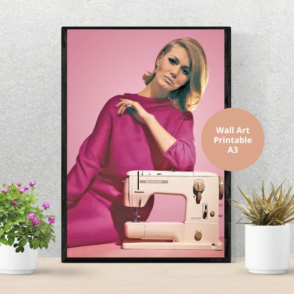 Sewing Machine Advertising Poster - Etsy