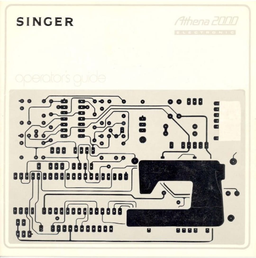 Singer Athena 2000 2005 2005A 2010A Sewing Machine Vintage Service ...