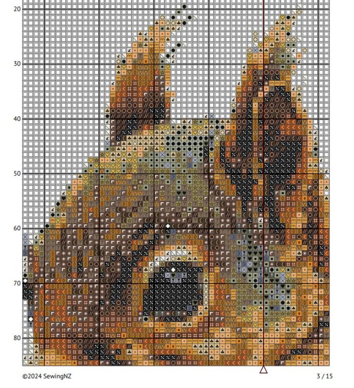 Cute Squirrel Cross Stitch PDF Pattern Keeper Compatible Design Decor ...