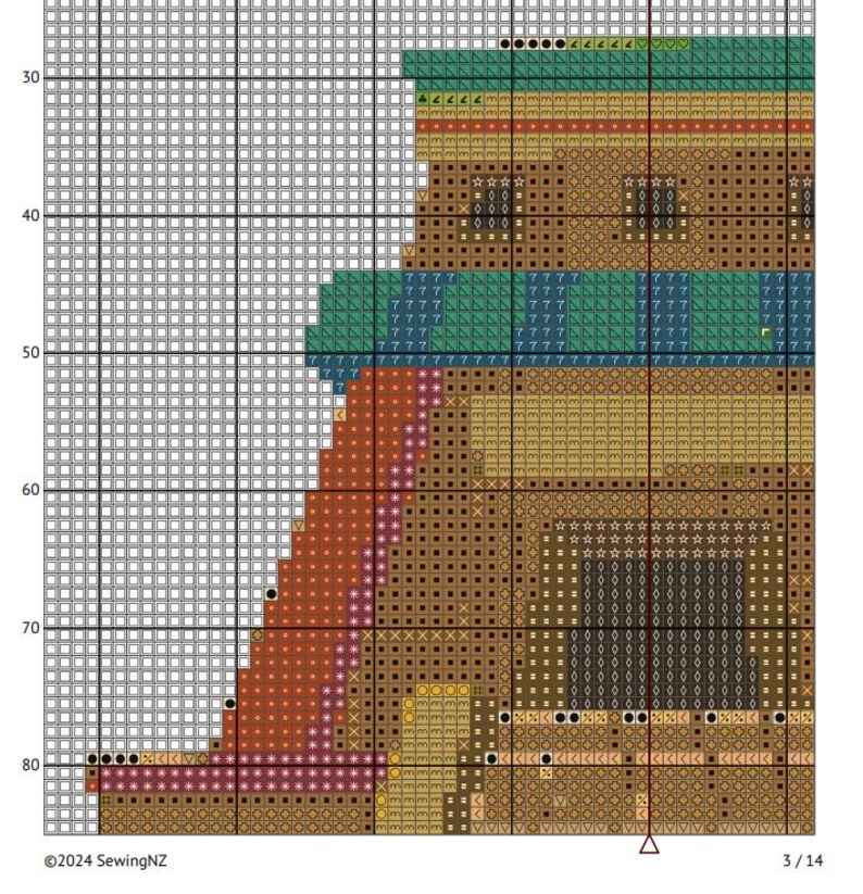 Aztec Mayan Ziggurat Temple Native American Style Cross Stitch PDF ...