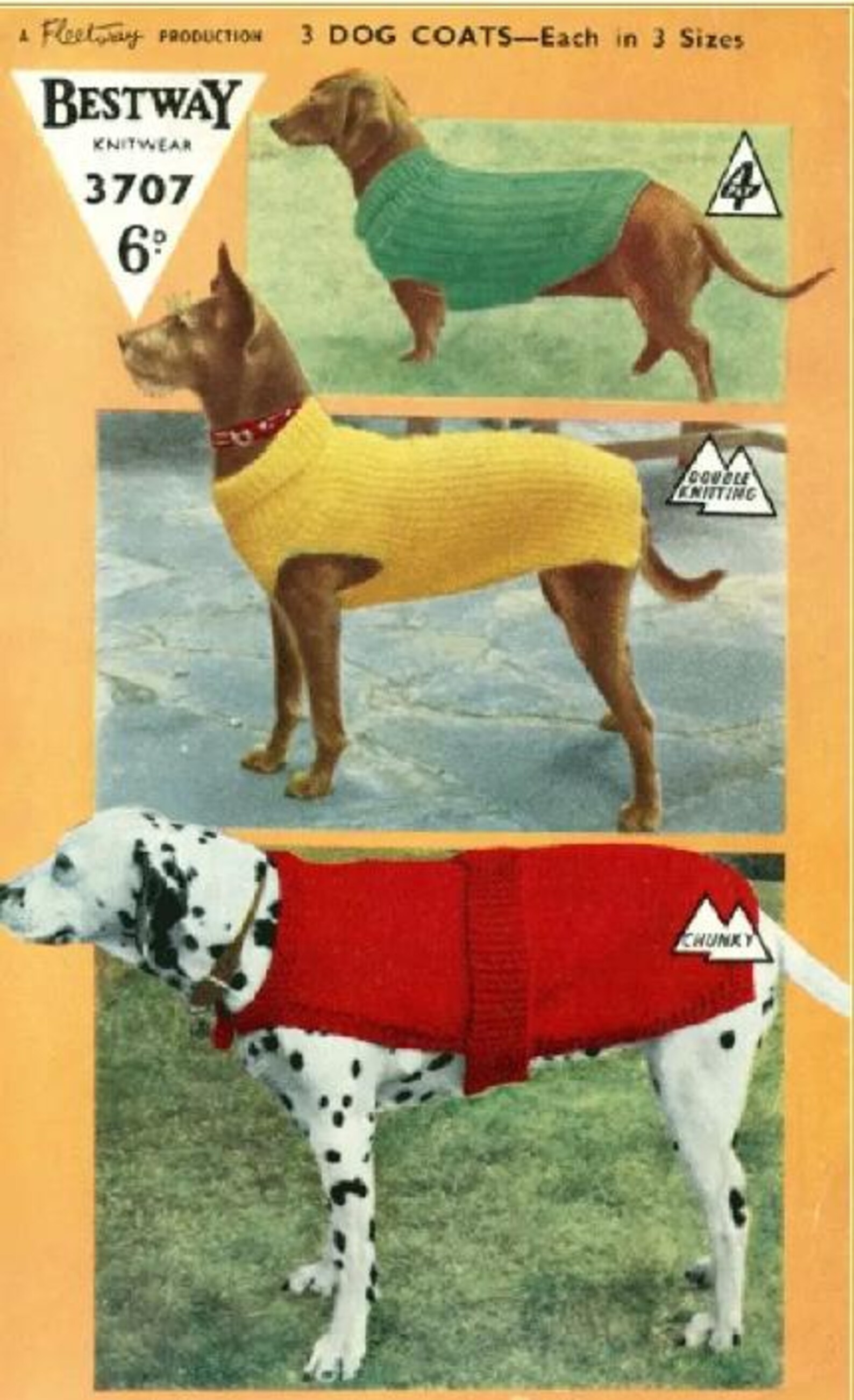 Dog Coat PDF Small Medium Whippet Jumpers Sweater Vest Chunky Wool Fair ...