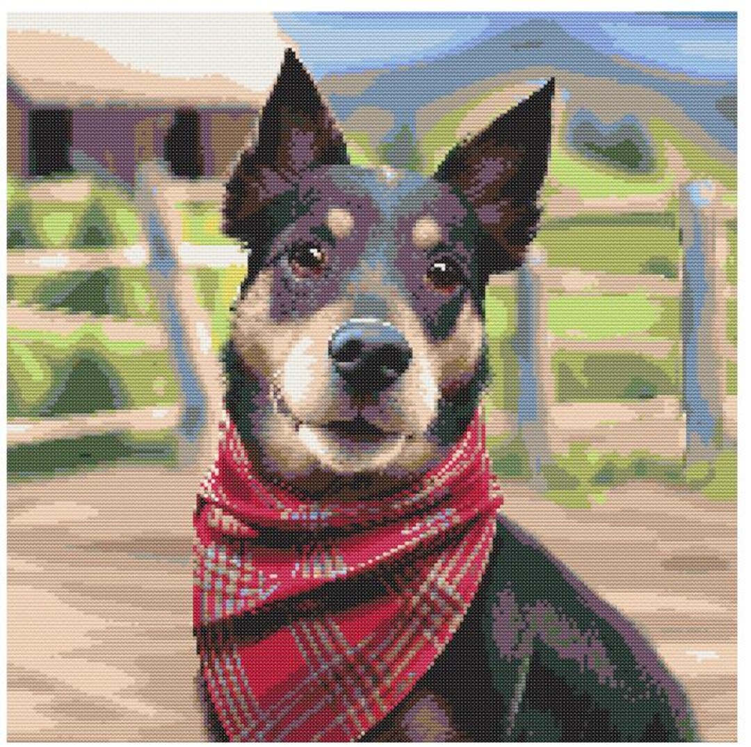 Kira the Kelpie Dog Cross Stitch Design PDF Pattern Keeper Compatible ...