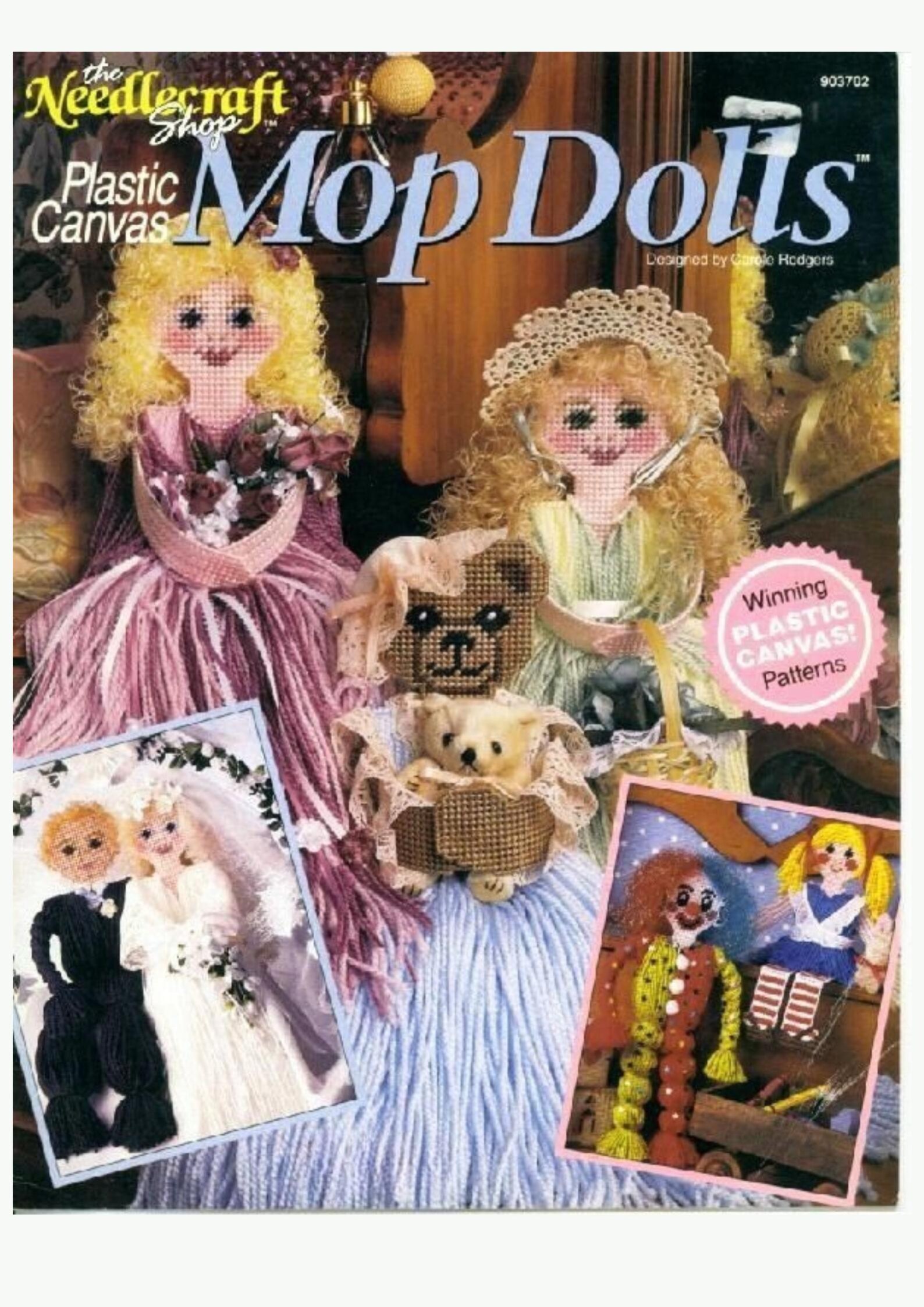 5 Miss Valentine Doll Valentines Day Mop Dolls Heart Cupid Teddy Bear ...