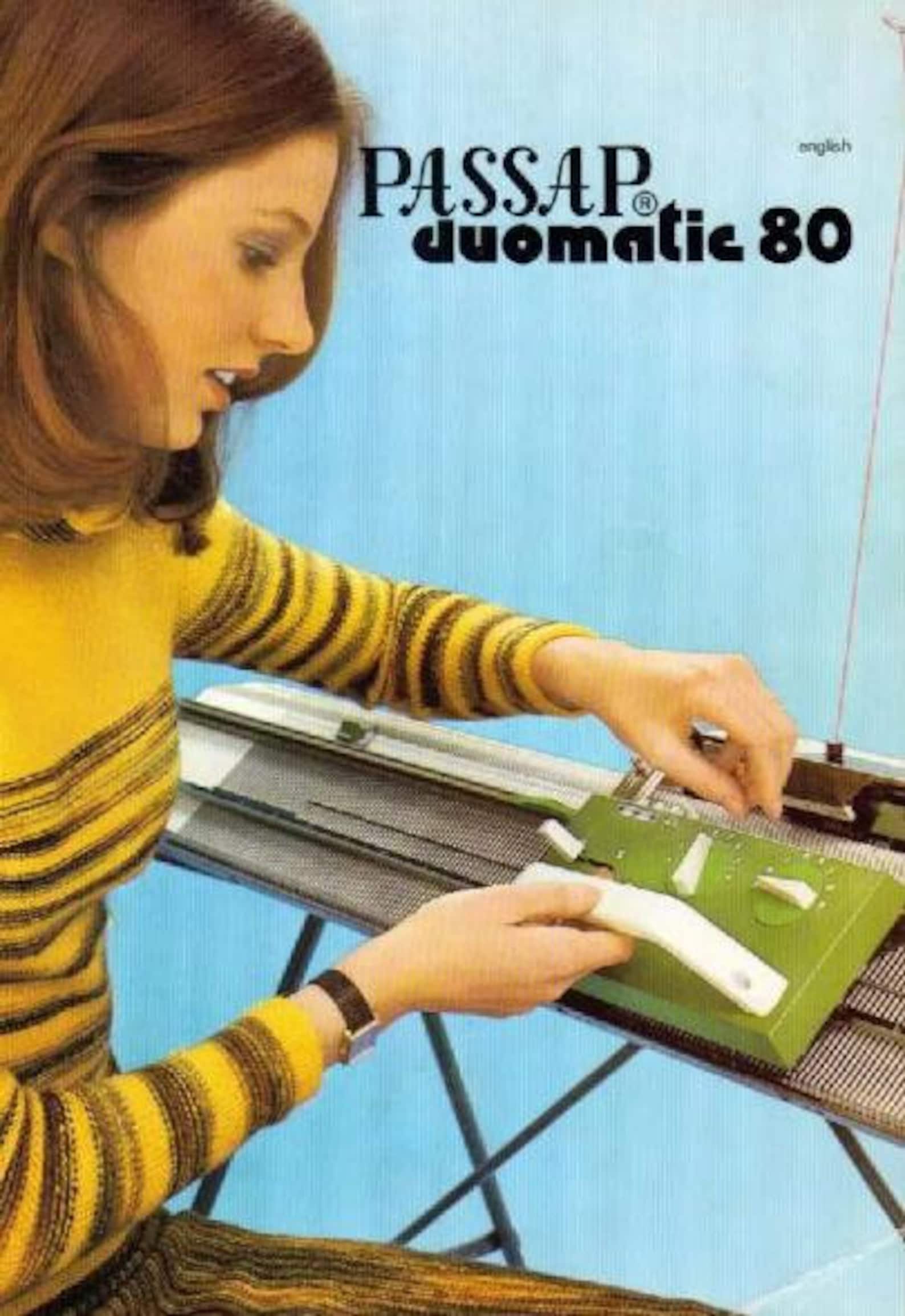 Passap Duomatic 80 Knitting Machine Instruction Manual Book Vintage ...