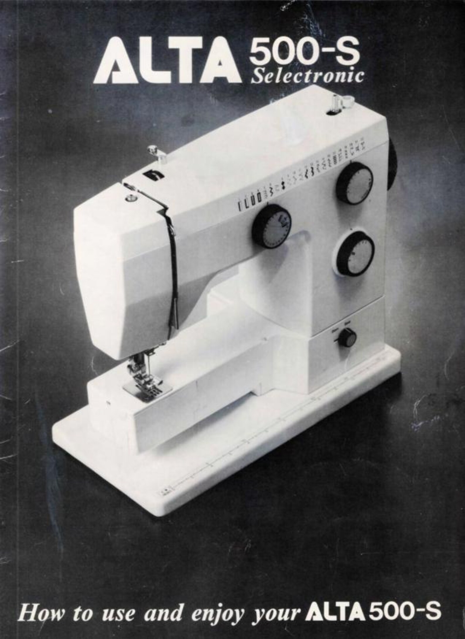 Alta 500-S Selectronic Sewing Machine Manual PDF Download Instant ...