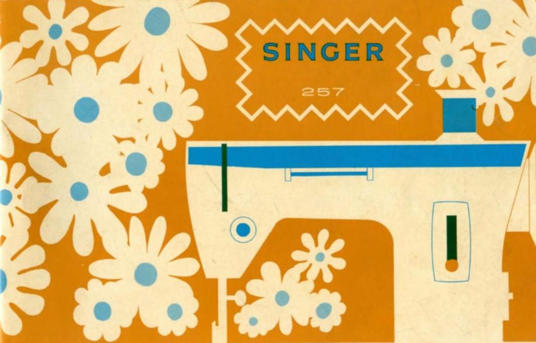Singer Fashion Mate 257 Sewing Machine PDF Vintage Zig Zag Instruction ...
