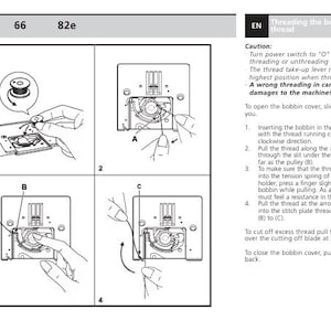Bernette 56 66 82e Instruction Manual PDF Download Vintage PDF Bernina ...