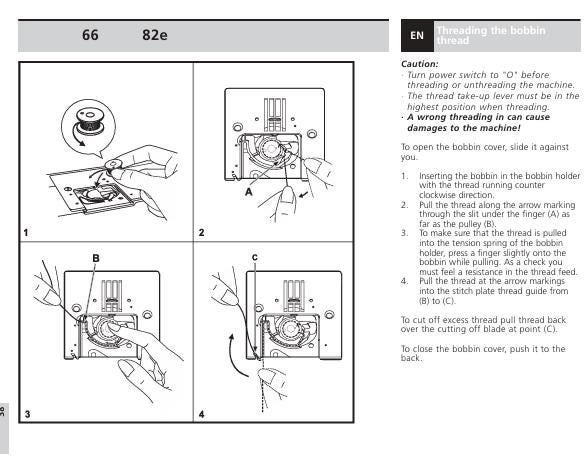 Bernette 56 66 82e Instruction Manual PDF Download Vintage PDF Bernina ...