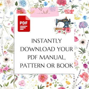 Domestic Sewing Machine Treadle Manual Pdf Download Booklet Vintage PDF ...