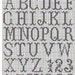 Alphabet Initials Fonts Monogram Knitting Crochet Cross Stitch Charts ...